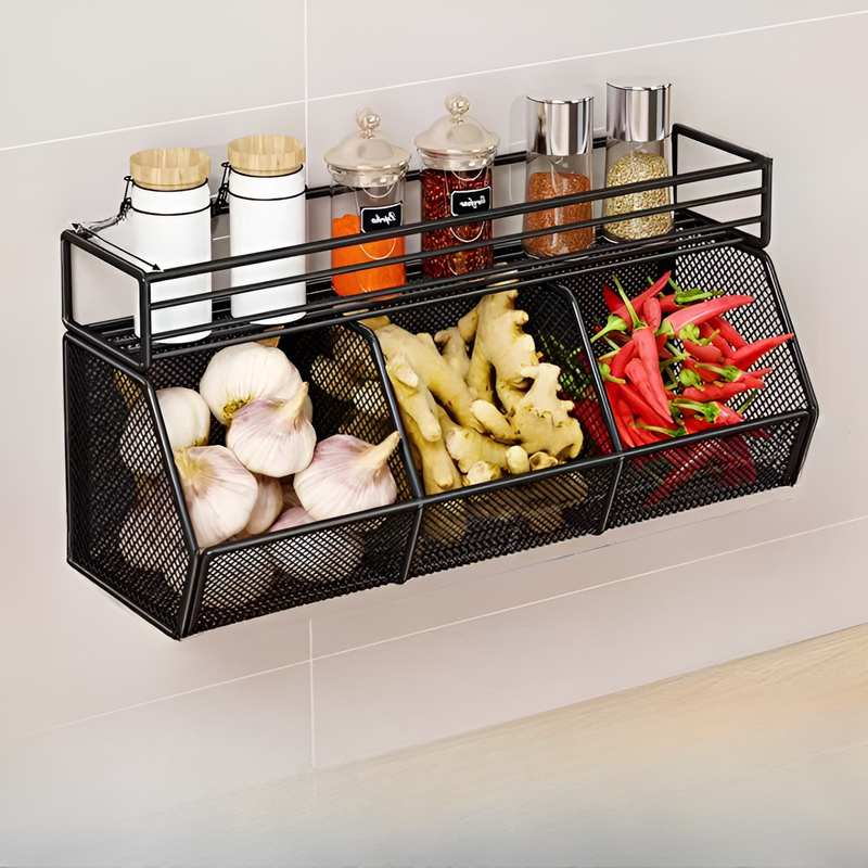 Wall Mounted Food Storage Rack – Vensaa