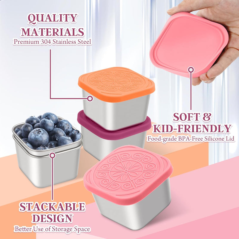 Mini Containers with Silicone Lids – Vensaa