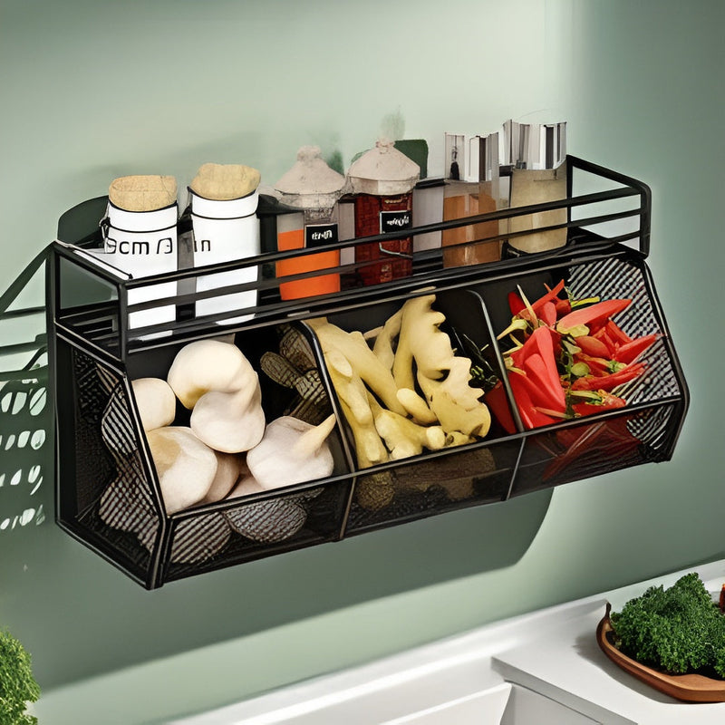Wall Mounted Food Storage Rack – Vensaa